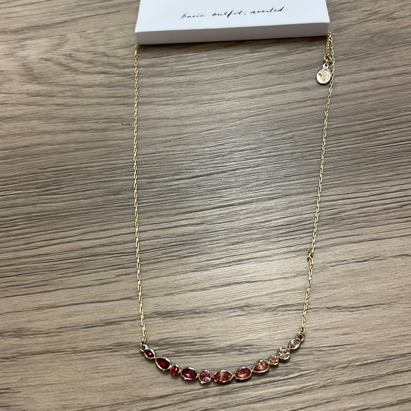 LOFT | Jewelry | Nwt Loft Gold Jewel Necklace | Poshmark